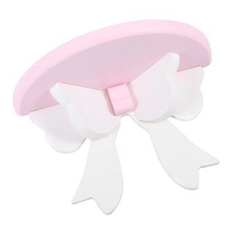 BESPORTBLE NUOBESTY Kleines Wandmontiertes Holzregal in Schleifenform H&auml;ngendes Zimmer Lagerregal mit Langlebigem Material Niedliche Hausdekoration f&uuml;r Schlafzim