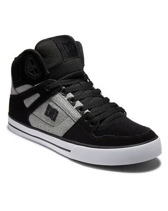 DC Dcshoes Pure High-Top - Leather Shoes, Basket Homme, Schwarz, 47 EU