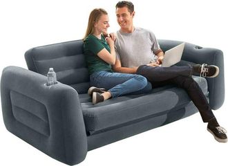 Intex Sofa Couch Lounge Luftsofa Luftbett G&auml;stebett aufblasbar 203x231x66 cm 66552