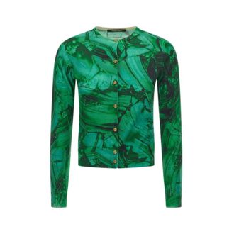 Roberto Cavalli Damen, Strickwaren, Grün, XSGröße