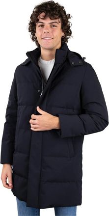 Montecore Homme, Manteaux, Bleu, Taille: L Long Jacket