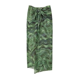 Cult Gaia Nila Pareo - Femme - Maillots de bain - Vert - Taille: 38 FR
