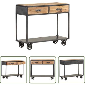 vidaXL Table console 90x35x74 cm Bois de r&eacute;cup&eacute;ration massif Vidaxl