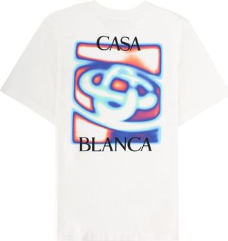 Casablanca Print Organic Cotton T-Shirt - White