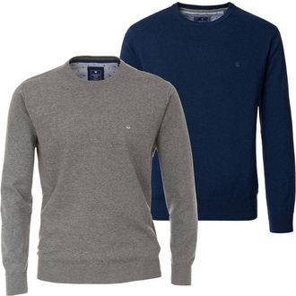 Redmond Rundhalspullover Pullover (1-tlg) hochwertige Qualität mit Rundhals-Ausschnitt im 2er Pack