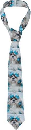 Generic Cravate Pour Homme Coiffure Pour Animaux De Compagnie Avec Des Bigoudis Pour Chiens Tendance Necktie Formelle Cravate DAffaires Pour Remise De Dipl&ocirc;me