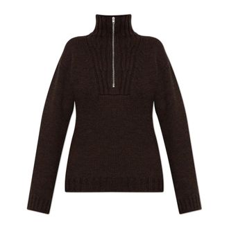 Jil Sander Wollpullover - - Knitwear - Damen - Braun - 2XL