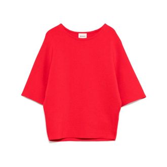 Khaite Rotes Crew Neck Top - - Knitwear - Damen - Rot - M