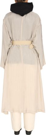 Maison Margiela Two-Material Cotton Blend Trench Coat - Beige