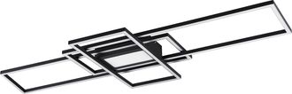 Trio Leuchten LED Deckenleuchte Irvine 620010442, Metall Anthrazit, inkl. 60 Watt LED, Fernbedienung, Dimmer, Nachtlicht