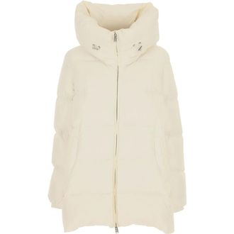 Add Daunenjacke mit hohem Kragen und Kapuze- Elfenbein - - Jackets - Damen - Beige - L