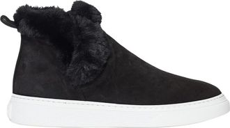 Hogan Femme, Chaussures, Noir, Taille: 36 1/2 EU Baskets Slip-On en daim