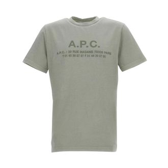 A.P.C. A.p.c., Homme, Tops, Vert, Taille: XL T-Chemises