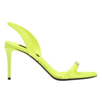 Philipp Plein High Heels Sandalen Fluo Hexagon - - Shoes - Damen - Gelb - 41 EU