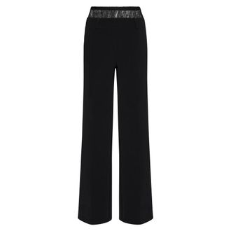 John Richmond Weite Hose mit dekorativem Bund - - Trousers - Damen - Schwarzk - M