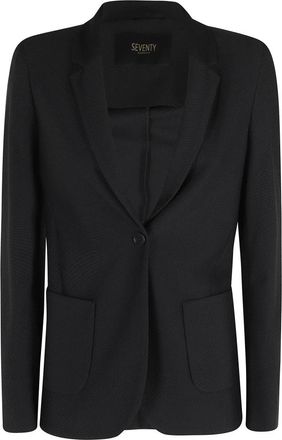 Seventy Femme, Vestes, Noir, Taille: 40 FR Blazer Jacket
