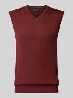 Christian Berg Slim Fit Pullunder aus Baumwoll-Mix mit V-Ausschnitt