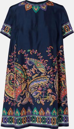 Etro Robe imprim&eacute;e en soie