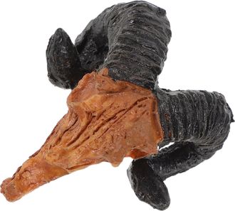 IFUNDOM Ziegenfigur Aus Kunstharz Tier-wanddekor Winzige Schafstatue Ziegendekor Kleine Figuren F&uuml;r Mikrolandschaft Tierskulpturen-wanddekor Miniatur-Totenkop