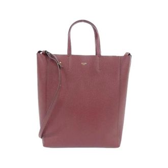 Celine Pre-owned Vertical Cabas Small Calf Tote Bag - Femme - Pre-owned - Rouge - Taille: ONE Size