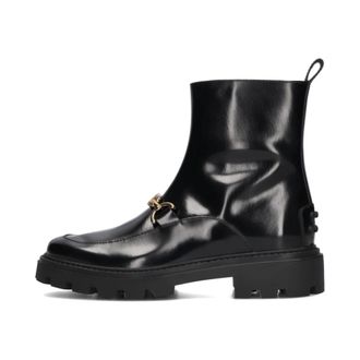 Tod's Schwarze Leder Damen Stiefeletten - - Shoes - Damen - Schwarzk - 40 EU
