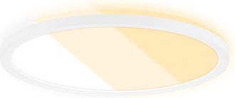 Briloner LED Deckenlampe für Wohnzimmer, Deckenleuchte flach, Lampe, Wohnzimmerlampe, LED Panel, Lichtfarbe einstellbar, Backlight, Weiß