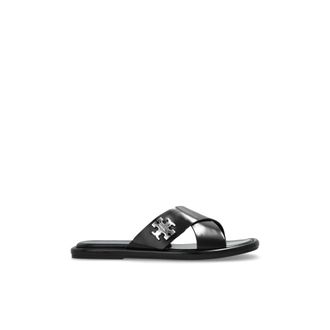 Tory Burch T-Lock Slides - - Shoes - Damen - Schwarzk - 38 1/2 EU