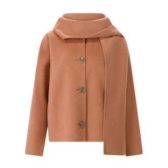 Luisa Cerano Femme, Vestes, Orange, Taille: 42 FR Veste sans col