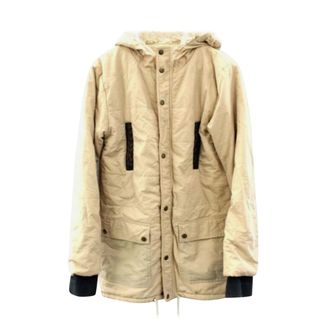 Ganni faux shearling lined hooded coat Size S