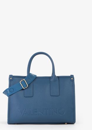 Valentino Handbags Shopper VALENTINO BAGS FOXY RE, Damen, Gr. B/H/T: 33,5cm x 26cm x 15cm, blu, Lederimitat, Taschen Shopper, Henkeltasche, Schultertasche, Umh&auml;ngetasche