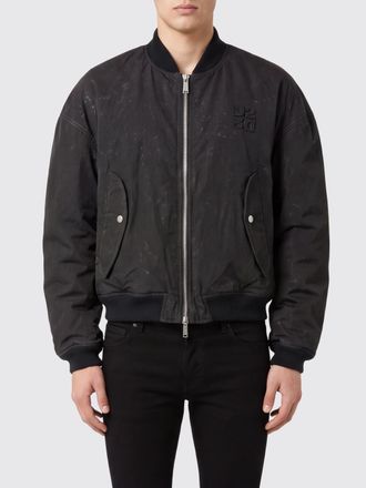 Dsquared2 Blouson bomber en coton coupe d&eacute;contract&eacute;e avec &eacute;paules tombantes