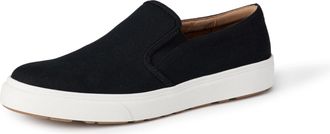 Amazon Essentials Herren Slip-on-Sneaker, Schwarz Wei&szlig;, 43.5 EU