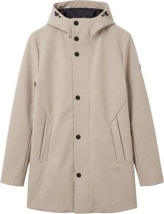 H&egrave;SKIMO Homme, Manteaux, Beige, Taille: XL Long Technical Parka