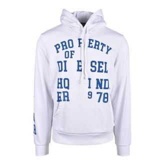 Diesel Baumwoll-Polyester-Sweatshirt - - Sweatshirts & Hoodies - Herren - Wei&szlig; - 2XL