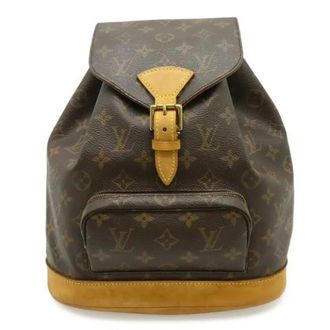 Louis Vuitton Pre-owned Sac &agrave; dos Montsouris MM Monogram - Femme - Pre-owned - Brun - Taille: ONE Size