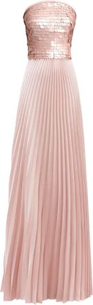 Gemy Maalouf Schulterfreies Maxikleid mit Pailletten - Rosa