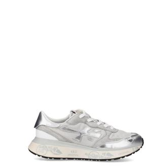 Premiata Femme, Chaussures, Gris, Taille: 40 EU Baskets Argent Lauryn