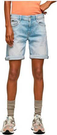 Pepe Jeans London Damen Poppy Shorts, Blue (Denim-PE6), 28W