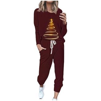 Generic Ensemble de v&ecirc;tements de d&eacute;tente pour femme, col haut, manches longues, fermeture &eacute;clair lat&eacute;rale et pantalon ample &agrave; taille &eacute;lastique, ensemble de lo