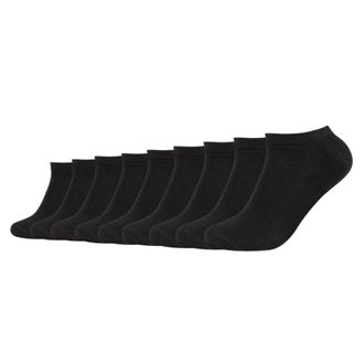Camano 9 Paar Sneaker Socken Unisex 3003 Ca-Soft ohne Gummidruck Damen und Herren F&uuml;&szlig;linge, Farbe Schwarz, Gr&ouml;&szlig;e 47-49