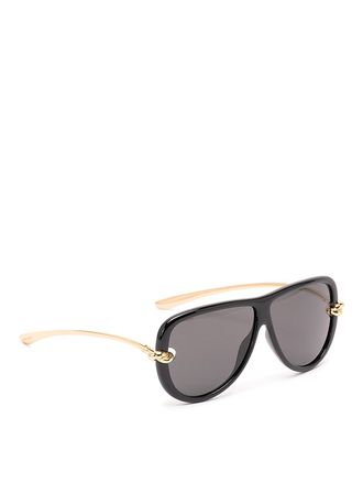 Bottega Veneta Lunettes De Soleil - Noir