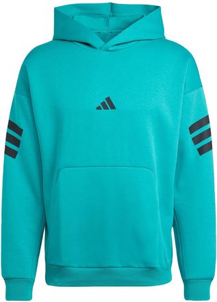 adidas Mens Future Icons 3-Streifen Hoodie Pure Teal XL