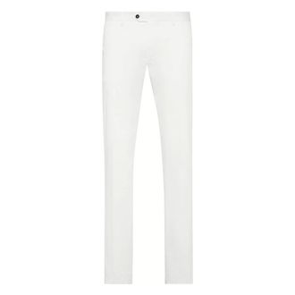 Philipp Plein Homme, Pantalons, Blanc, Taille: 3XL Long Pantalons Chinos Fit