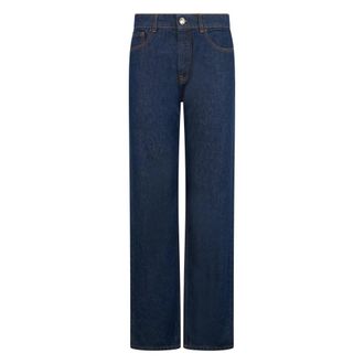 Moorer Pantalon en denim bleu fonc&eacute; - Femme - Jeans - Bleu - Taille: W27