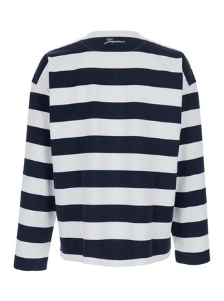 Jacquemus Mens Long Sleeve T-Shirt Blue Cotton T-Shirts And Polos