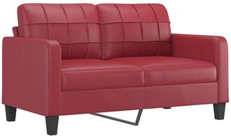 vidaXL 2-Sitzer-Sofa Weinrot 140 cm Kunstleder Vidaxl