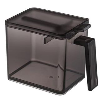 Yamazaki Tableware Home Boîte à épices | Plastique | Grande | Stockage des aliments, Noir