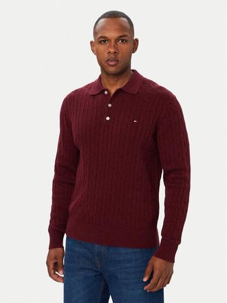 Tommy Hilfiger Pullover Classic MW0MW41955 Dunkelrot Regular Fit