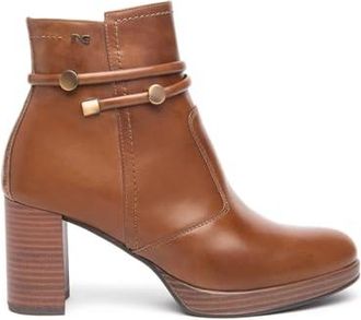 Nero Giardini I308246D Bottines Femme en Cuir - Marron 39 EU