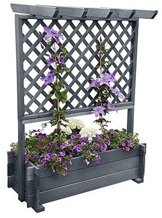 Promadino Rankkasten mit Pergola, grau